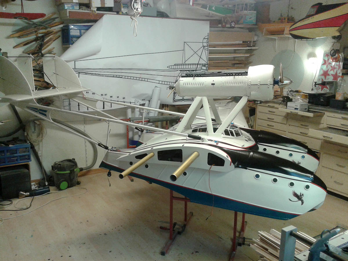 Savoia Marchetti S.55 X radiocommandé 1:6 de Antik Dream Model - aero ...