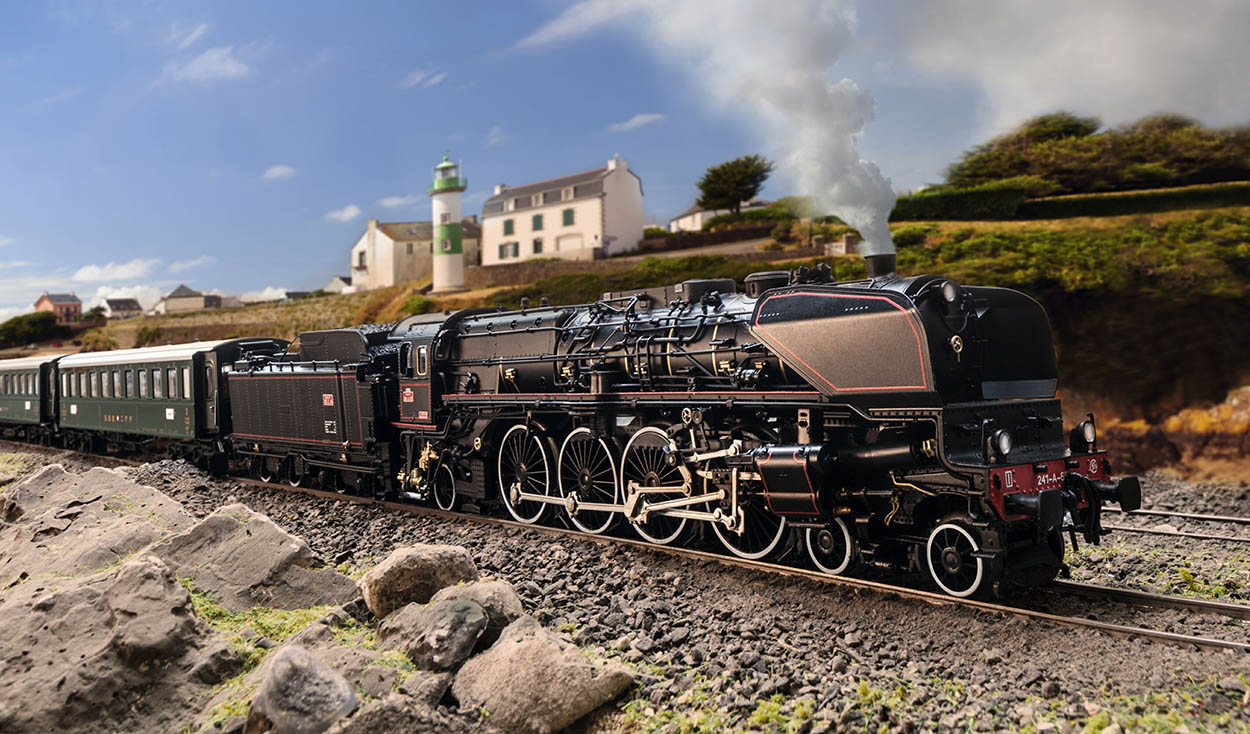 Märklin 39241, locomotive à vapeur pour trains rapides série 241-A-65 SNCF