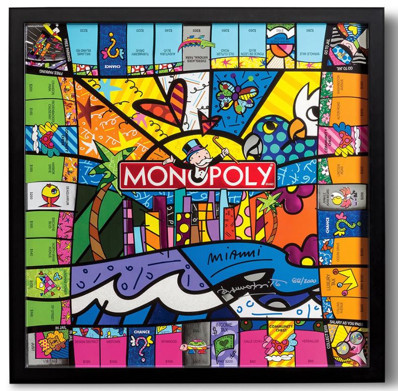 Monopoly Miami Edition Limité Romero Britto_00 - aero-modelisme.com