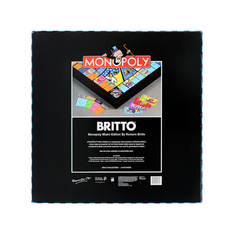 Monopoly Miami Edition Limité Romero Britto_03 - aero-modelisme.com